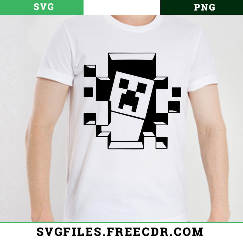 Silhouette Minecraft Svg Free